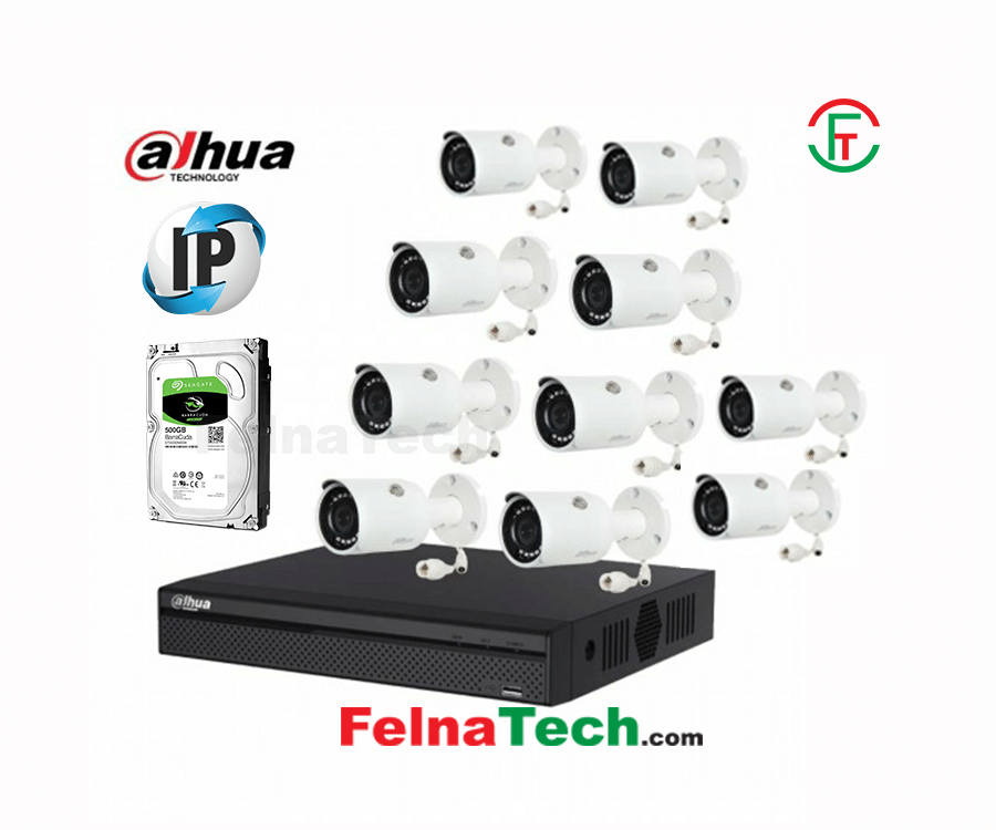 Dahua 10 Camera IP CCTV Package
