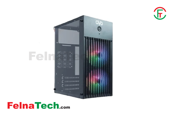 OVO J-618 B Acrylic RGB Mini-Tower MATX Gaming Casing