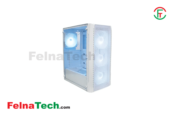 PC Power PG-200 SNOW WHITE ATX Gaming Casing PG-200-SNOW-WHITE