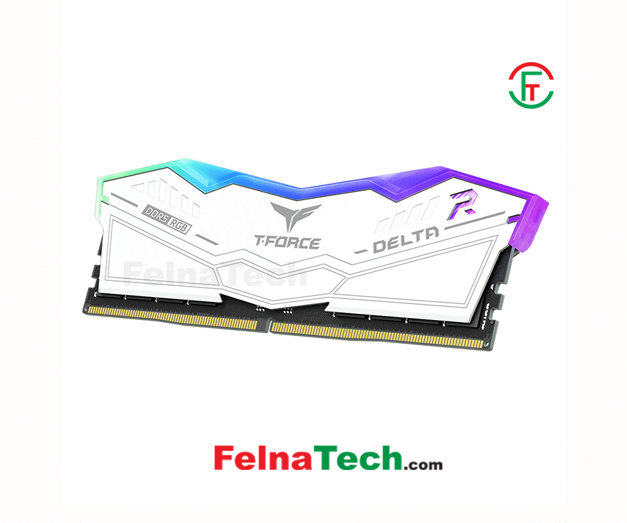 TEAM T-FORCE DELTA RGB White 16GB 6000MHz DDR5 Gaming RAM